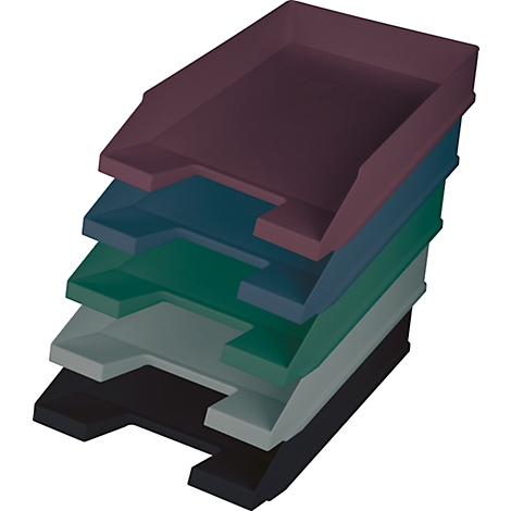 Briefablage Helit The Green Staff, für Format A4-C4, versetzt stapelbar ...