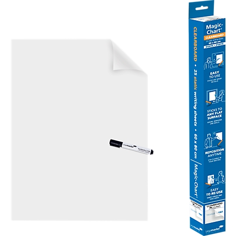 Magic Charts Legamaster, für Whiteboards, blanko, selbstklebend ...