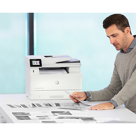 Multifunktionsgerat HP LaserJet Pro MFP M428fdn 4 in 1 USB LAN automatischer Duplexdruck bis A4 gunstig kaufen Schafer Shop