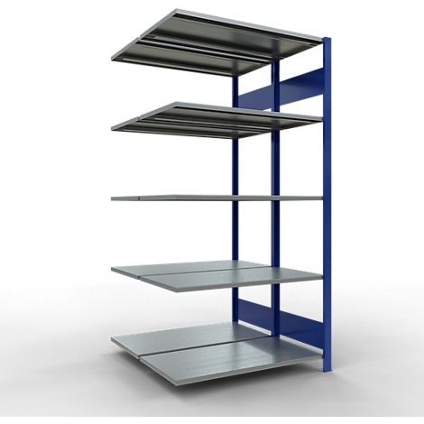 Schulte Lagertechnik Fachbodenregal-Stecksystem MULTIplus 150, Doppel ...