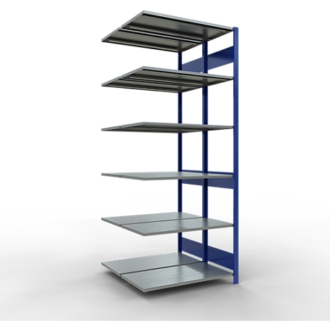 Schulte Lagertechnik Fachbodenregal-Stecksystem MULTIplus 150, Doppel ...