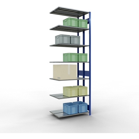 Schulte Lagertechnik Fachbodenregal-Stecksystem MULTIplus 150, Doppel ...