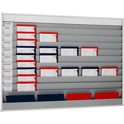 Tableau d'organisation professionnelle, format A4, 10 rails acheter à ...