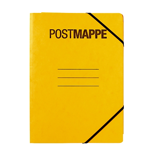 Postmappe A4, gelb, mit Eckspanngummi, mit Beschriftungsfeld günstig ...