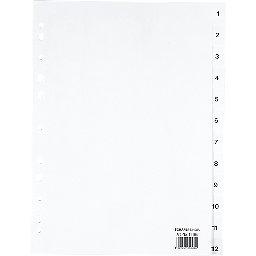 SCHÄFER SHOP PP-Ordner-Register, diverse Ausführungen, einzeln günstig ...