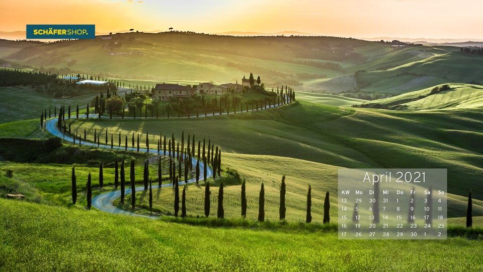 Desktopkalender kostenlos downloaden | Schäfer Shop