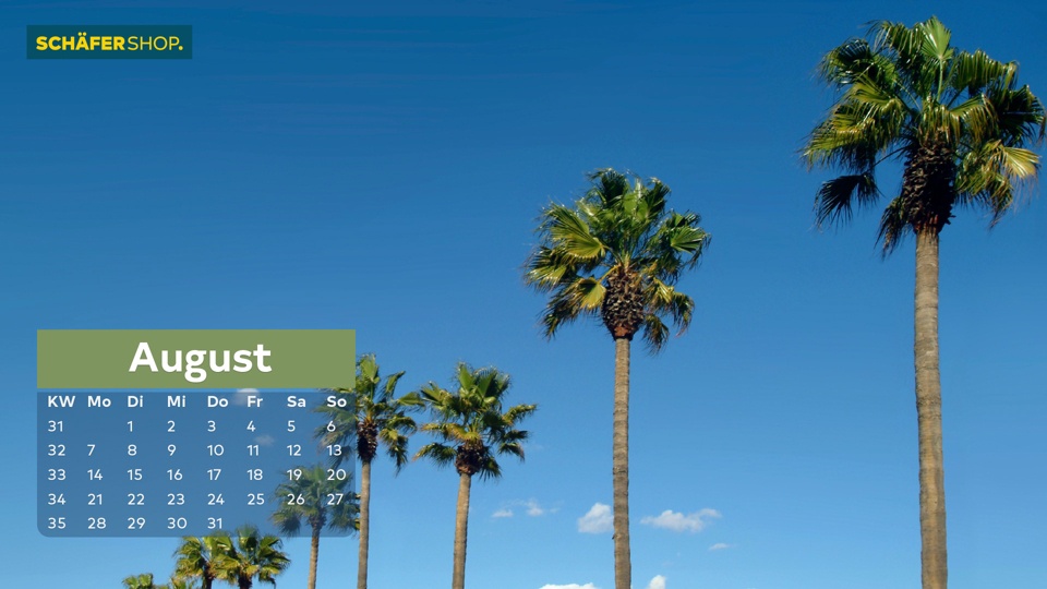 Desktopkalender kostenlos downloaden | Schäfer Shop