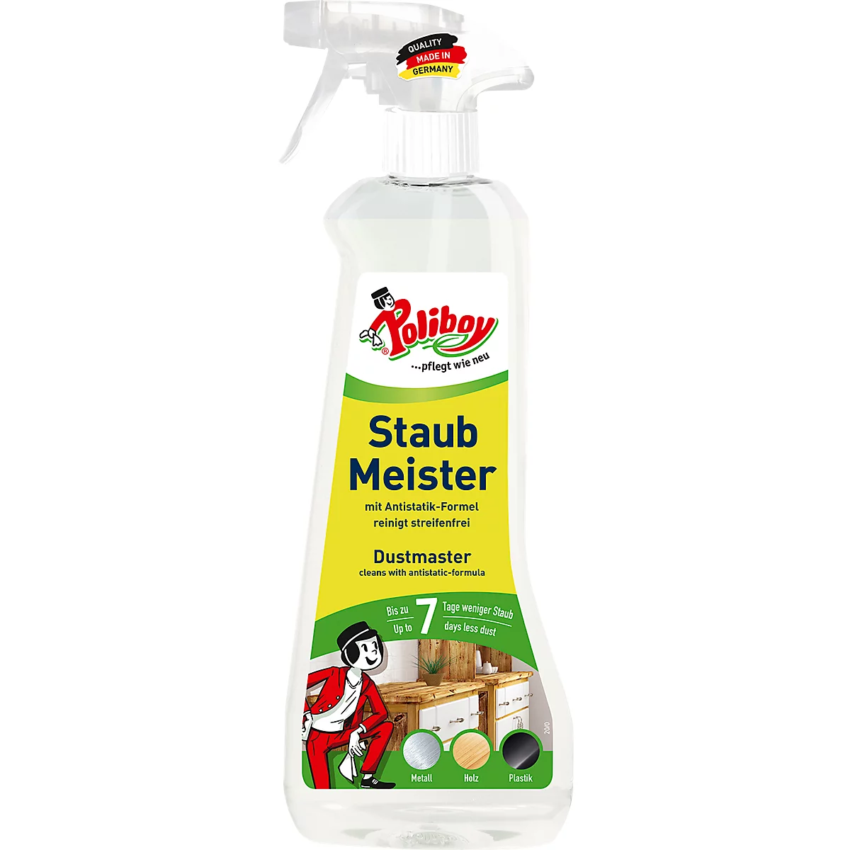Anti-stof spray POLIBOY Staubmeister, voor gladde en gesloten ...