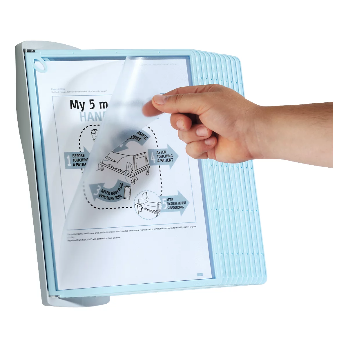 Antibakterielles Sichttafelsystem Durable Sherpa® Bact-O-Clean Wall ...