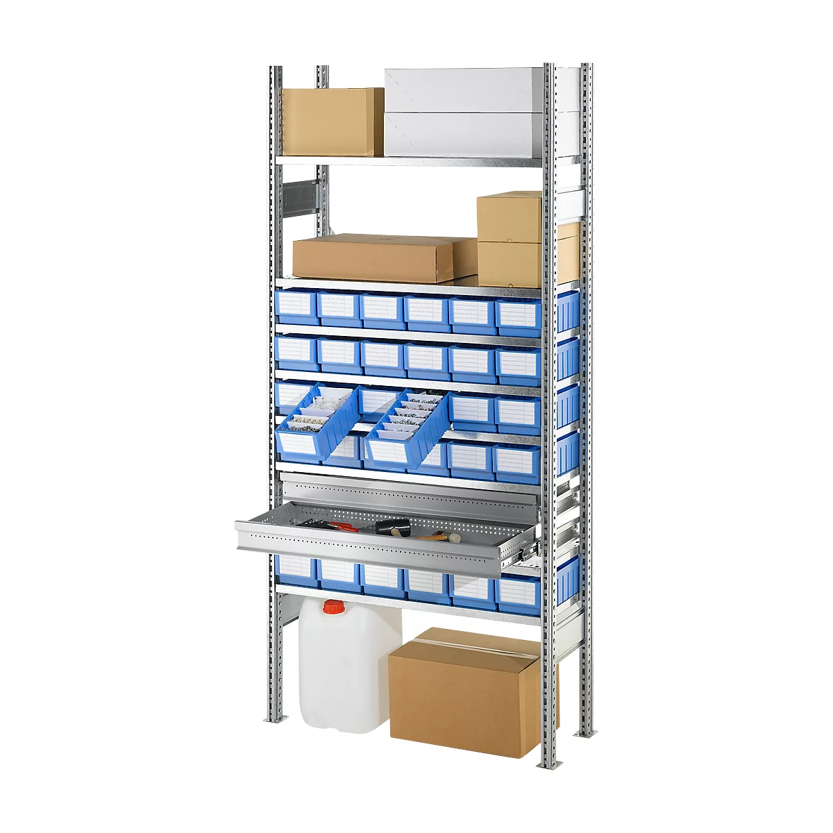 Basis stelling R 3000, Complete stelling 1.055 m, basissectie met ...