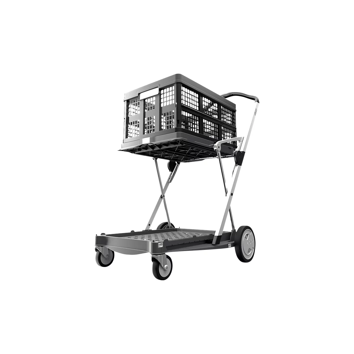 Klappmobil CLAX®, 2 Etagen, Tragkraft bis 60 kg, Lenk- & Bockrollen ...