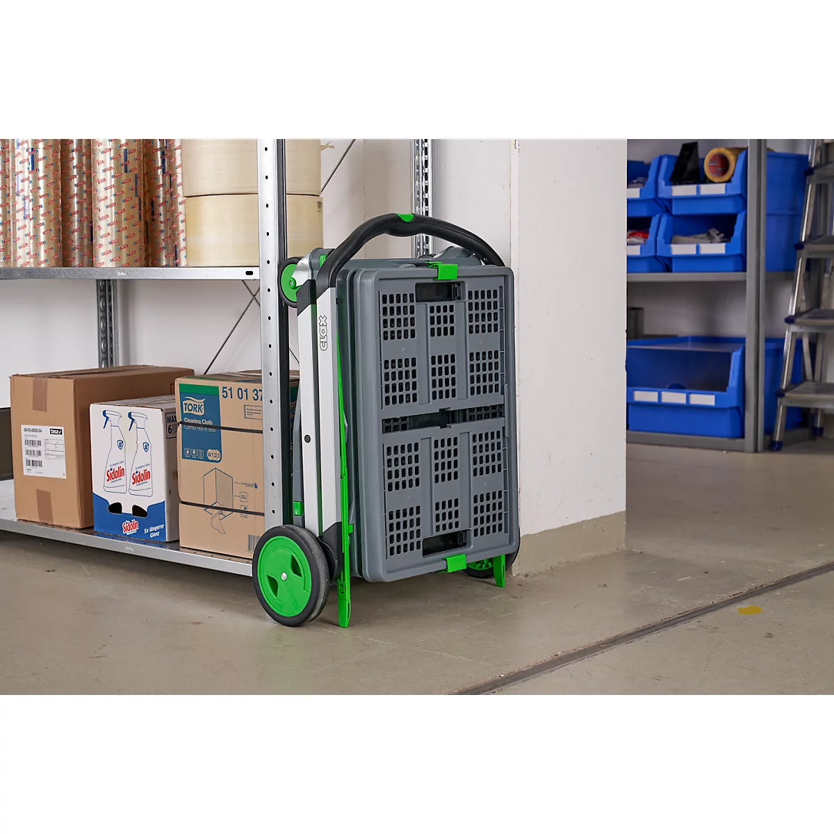 Klappmobil CLAX®, 2 Etagen, Tragkraft bis 60 kg, Lenk- & Bockrollen ...