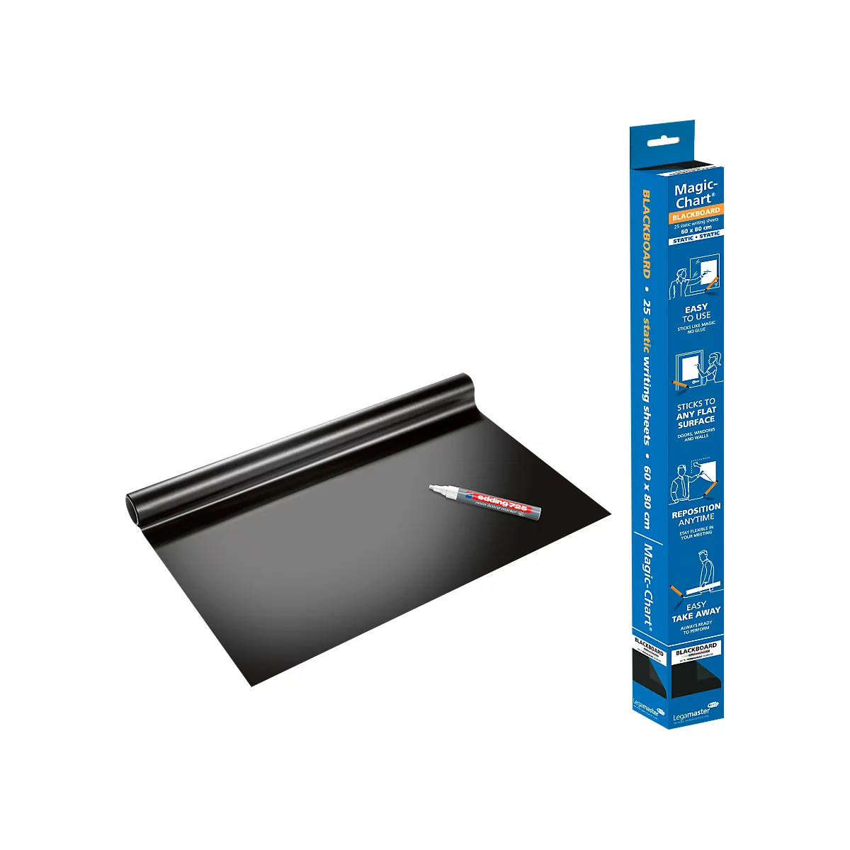 Magic Charts Legamaster, für Whiteboards, blanko, selbstklebend ...