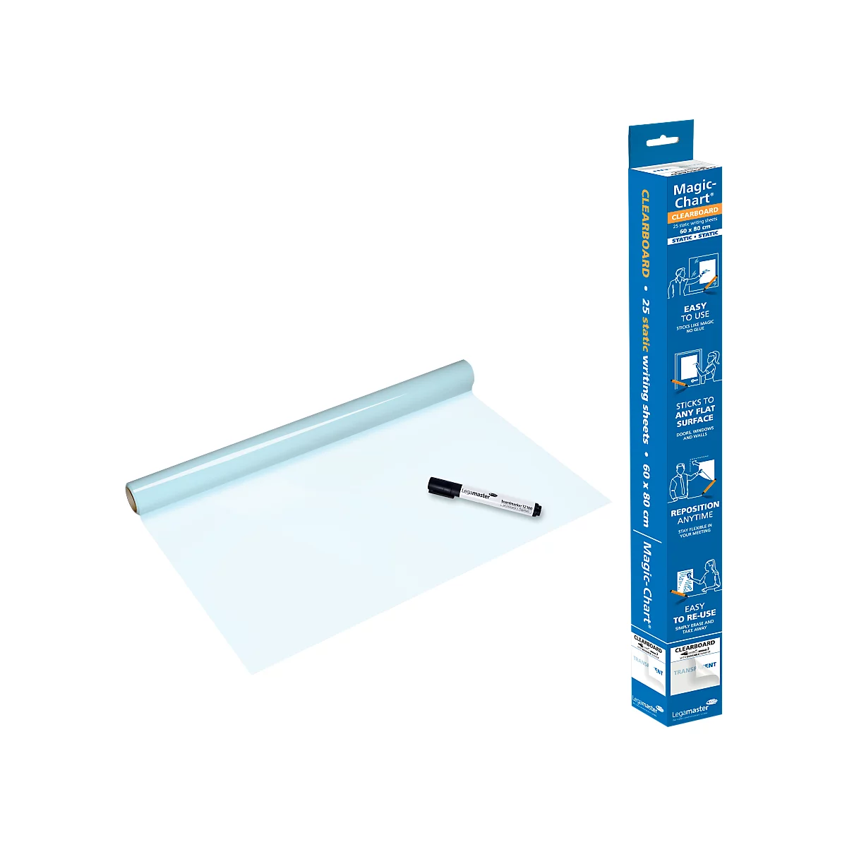 Magic Charts Legamaster, voor whiteboards, blanco, zelfklevend ...