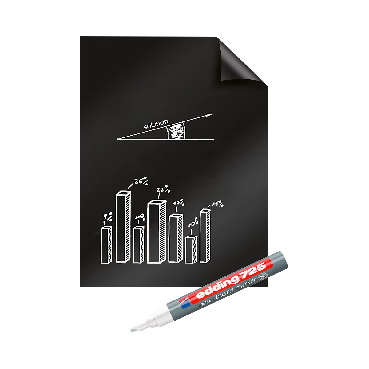 Magic Charts Legamaster, voor whiteboards, blanco, zelfklevend ...