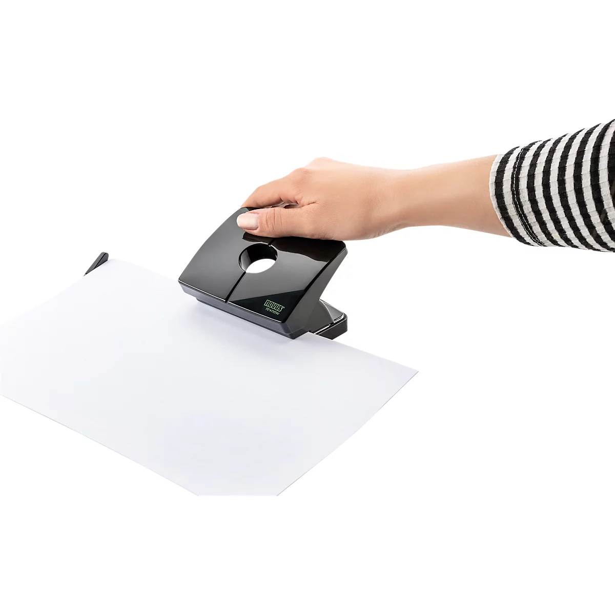 NOVUS B 220 re+nieuwe perforator, tot 20 vel, voor A4/A5/A6/B5/B6/US/3x8/Folio, stoprail ...