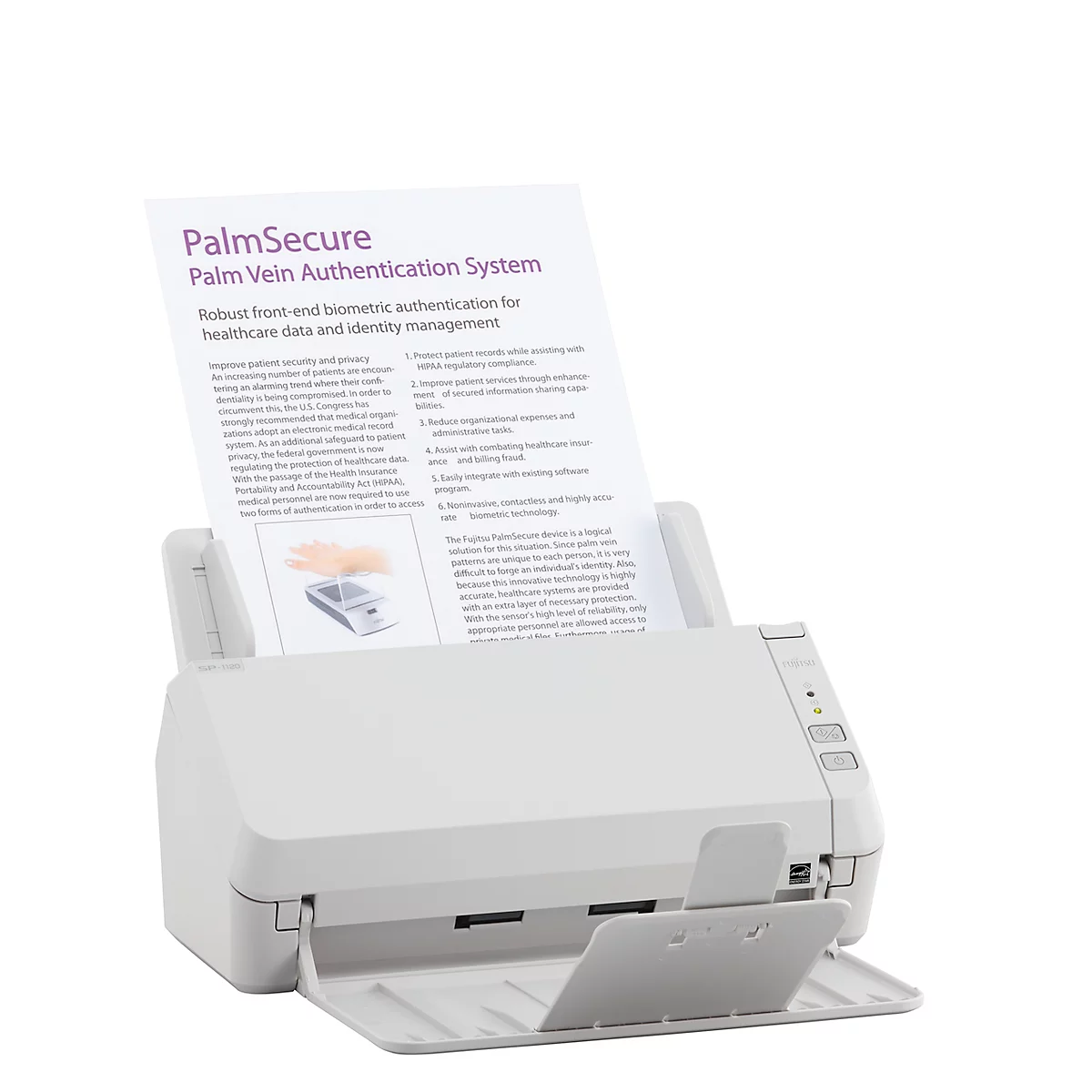 Scanner de documents Fujitsu SP-1130N, compatible LAN, 30 pages A4 ...