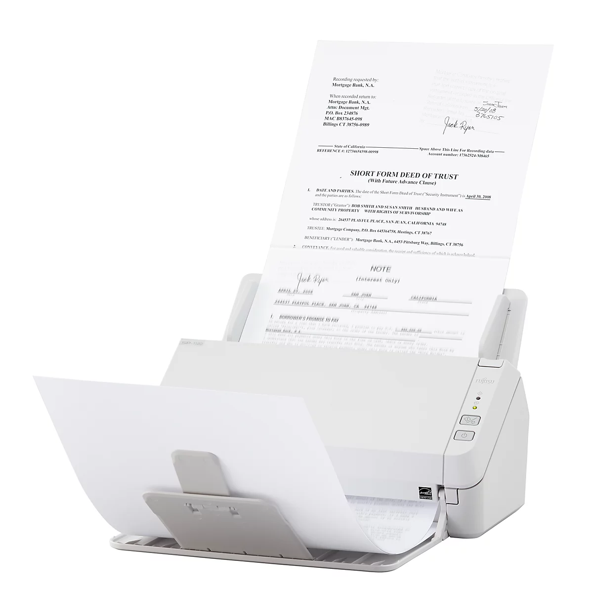 Scanner de documents Fujitsu SP-1130N, compatible LAN, 30 pages A4 ...