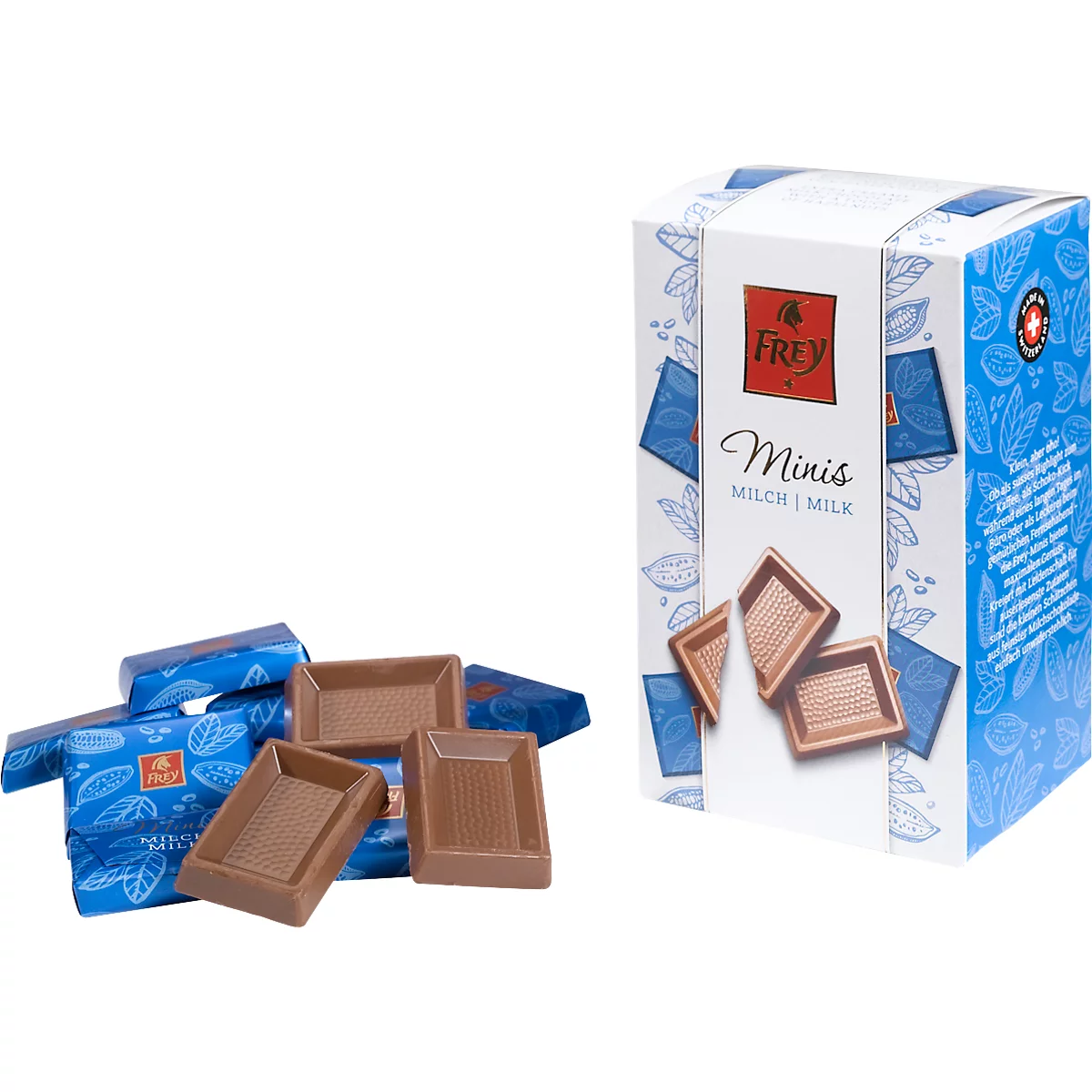 Schokoladen-Täfelchen Frey Minis Milk, 150 g, einzelverpackt in ...