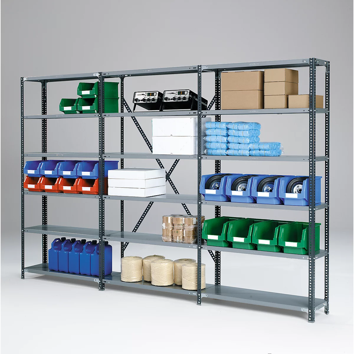 Schroefstelling, complete stelling 3m, 1 basis- en 2 aanbouwsecties ...