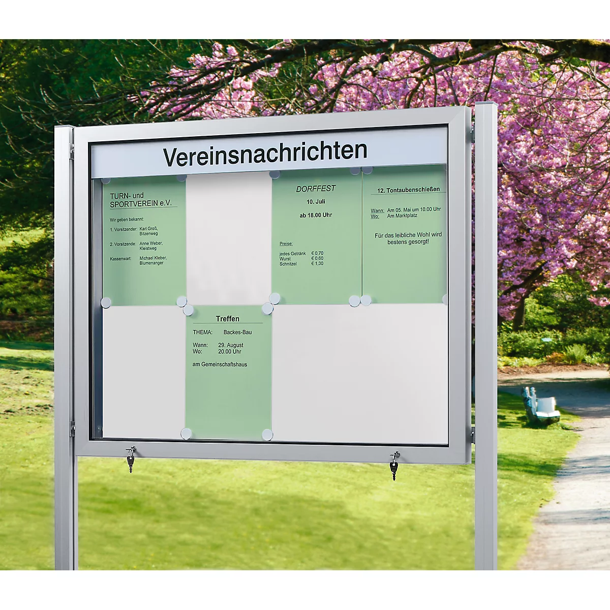 Staander van aluminium om in te betonneren voordelig kopen | Schäfer Shop